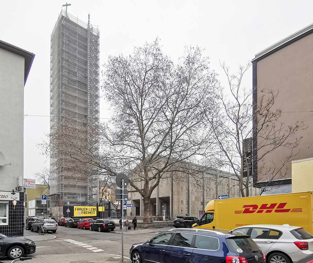 Akut gefährdet: Trinitatis-Turm Mannheim von Helmut Striffler – marlowes